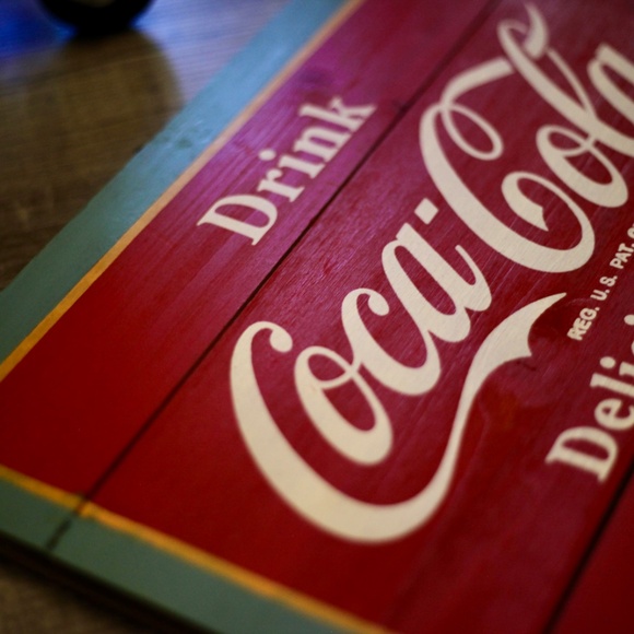 Wall Decor | Vintage Wooden Coca Cola Sign | Poshmark